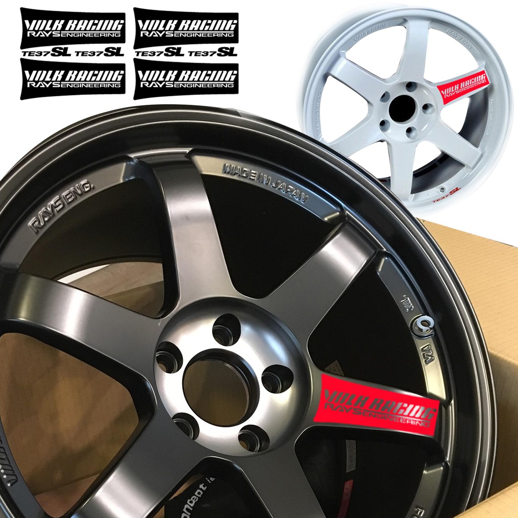Volk Racing Rays Engineering TE 37 Super Lap SL Mags Decals Rim ...