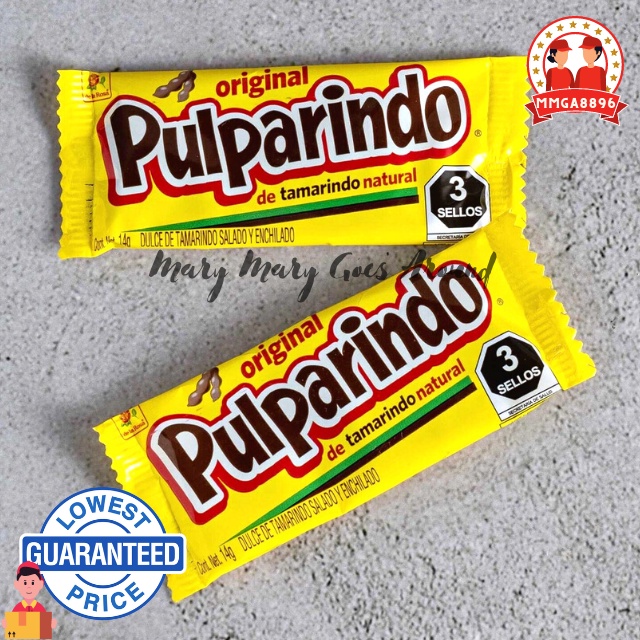 PULPARINDO TAMARIND CANDY BAR ORIGINAL [ De La Rosa ] Mexican Candy ...