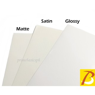 White Sticker Paper (Glossy, Satin, Matte) 10 or 20 sheets A4 Inkjet ...