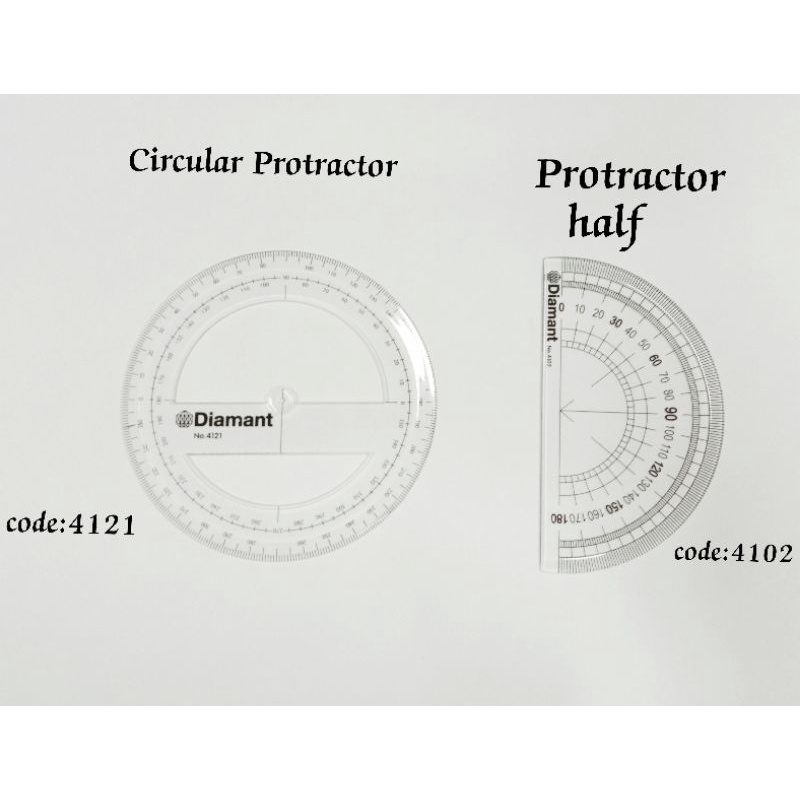 Diamant Circular Protractor/ Half Protractor | Shopee Philippines