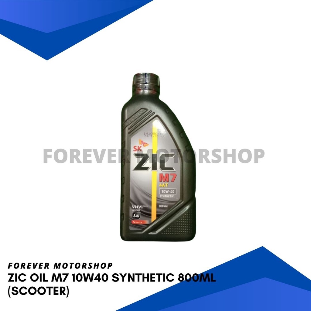 ZIC Oil M7 10W40 SYNTHETIC 800ML (SCOOTER) | Shopee Philippines