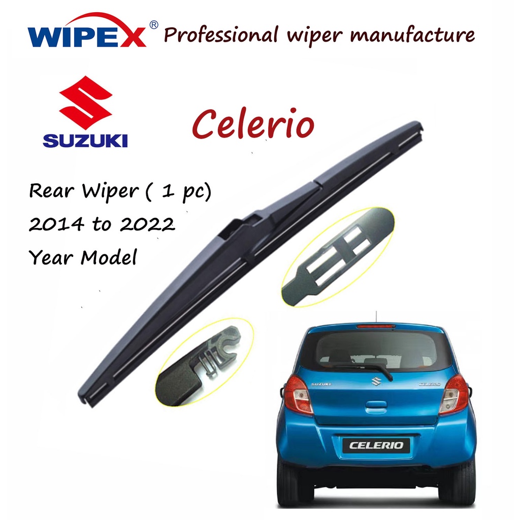 (original) Suzuki Celerio 12A Rear Wiper Blade for 2014 to 2022 CELERO ...