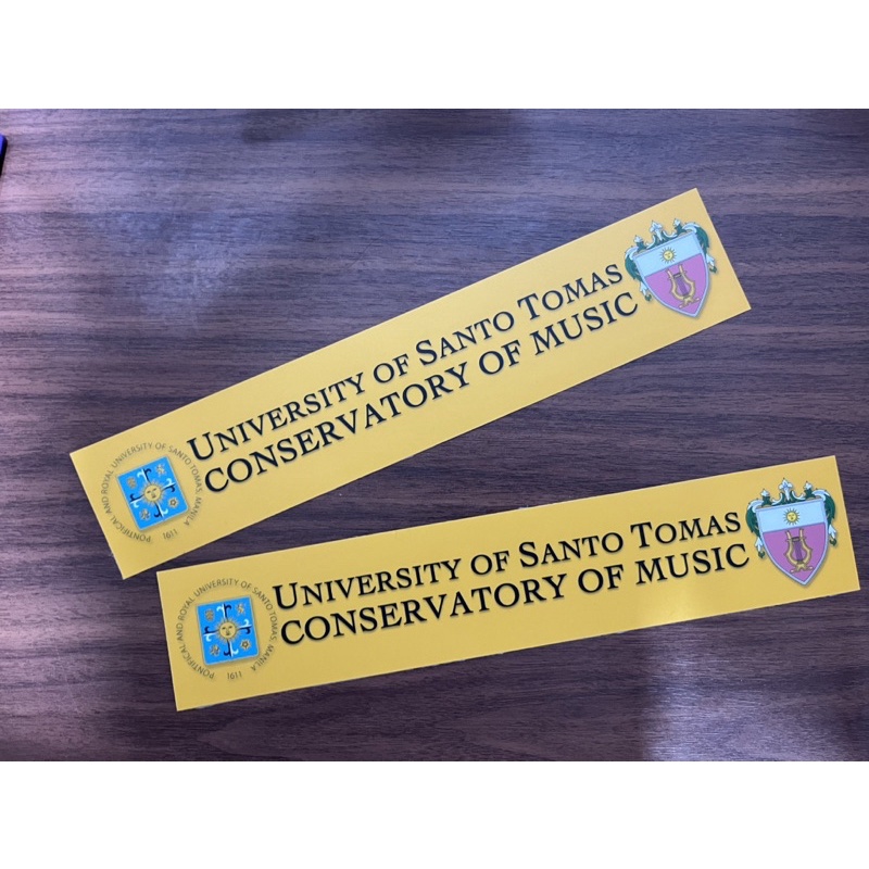 Brand New Weather Proof Custom UST Conservatory of Music Sticker Bar ...