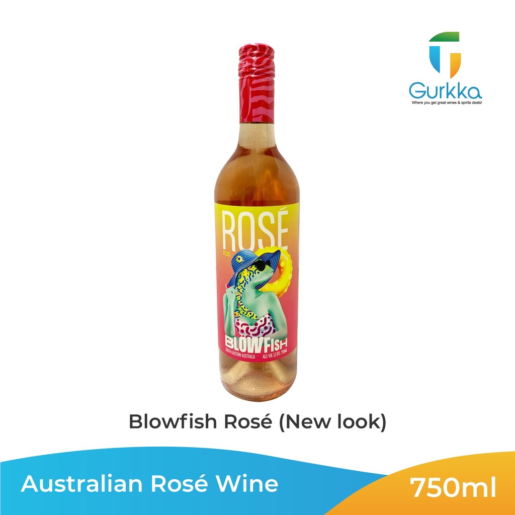 Blowfish Rose Australian Wine 750ml (New Look) | Shopee Philippines