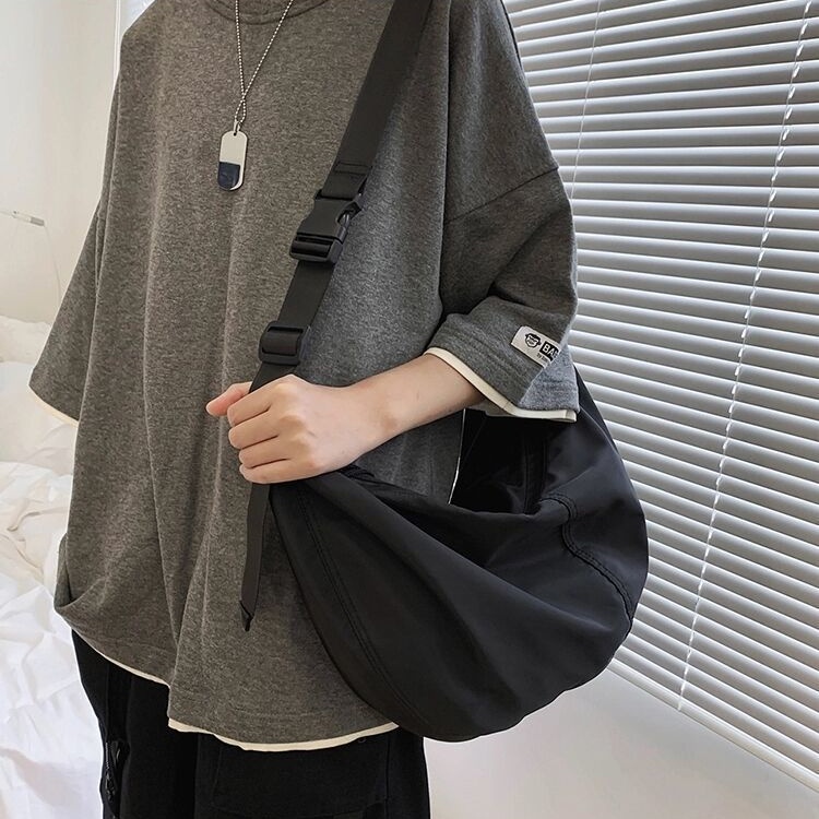 Canvas Bag Shoulder Bag Messenger Bag Large Capacity Casual Fashion ...