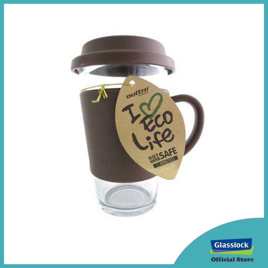 Glasslock Tumbler Type Glass with Handle 500ml (RCH106BRW) | Shopee ...