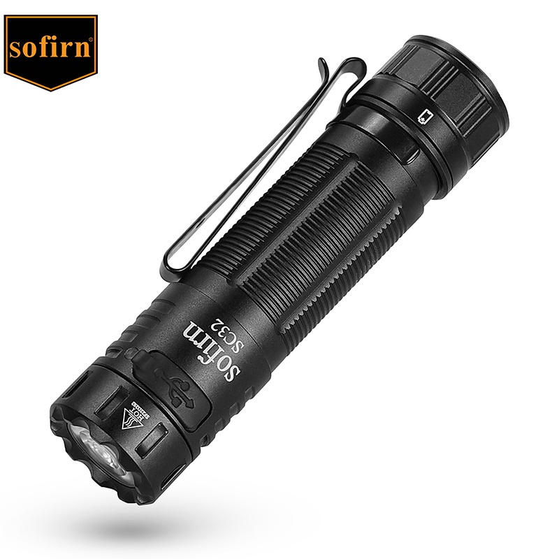Sofirn SC32 LED Flashlight Super Bright 2000 Lumen SST40 LED Light USBC ...