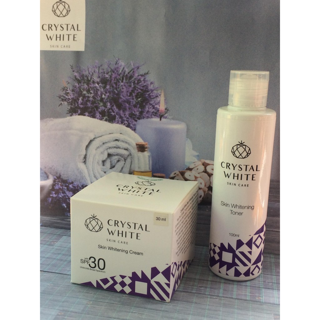 Crystal White Cream and Toner Set | Shopee Philippines