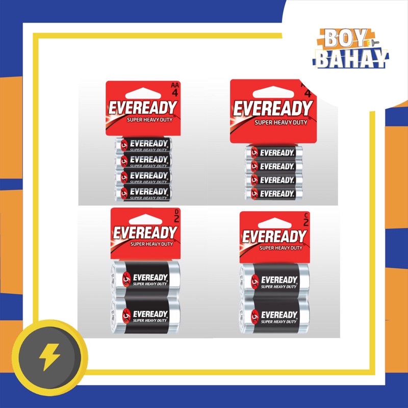 Eveready Batteries Super Heavy Duty, Heavy Duty, General Purpose (Sold ...