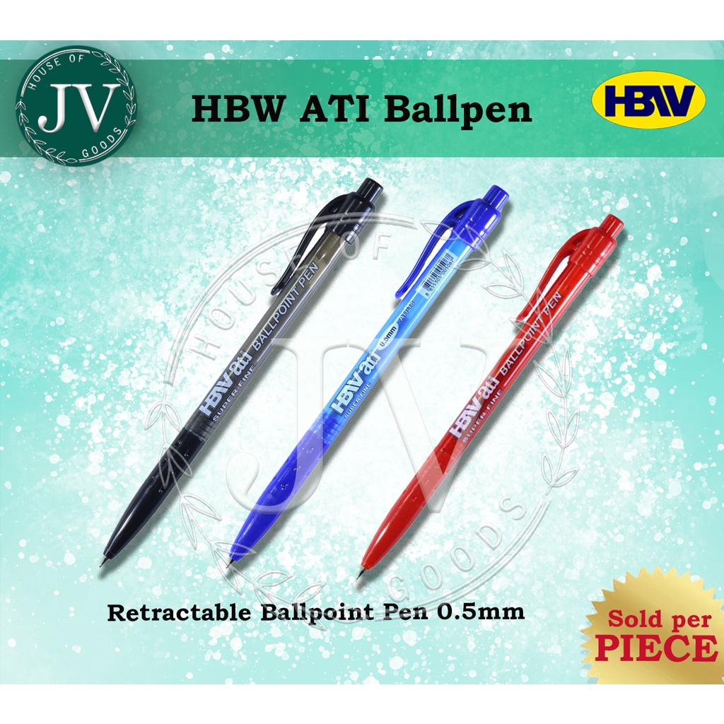 HBW ATI Retractable Ballpen 1pc | Shopee Philippines