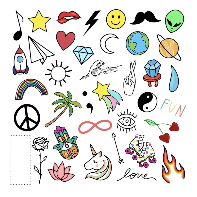 Doodle Temporary Tattoos