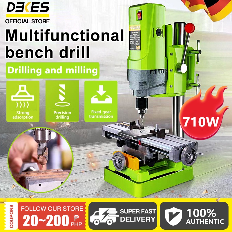 710W Mini Drill Press Table Workbench Compact Drill Wood Drilling ...