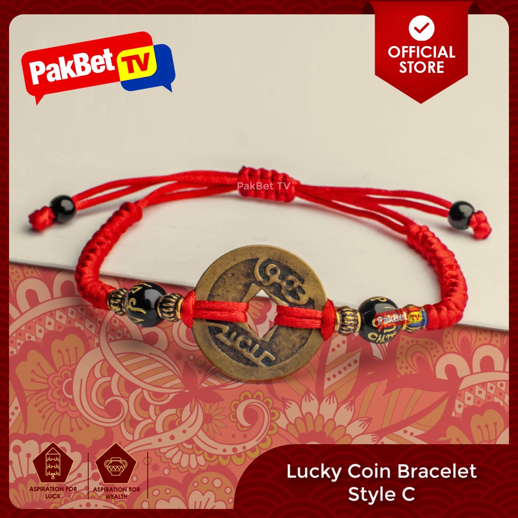 Lucky Coin Bracelet Adjustable Style C | Feng Shui by PakBet TV ...