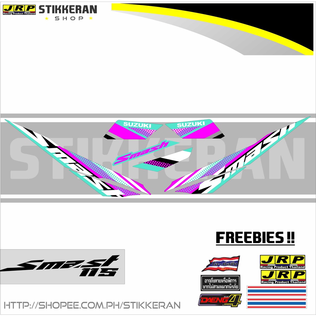 SUZUKI SMASH 115 STOCK 2021 DECAL(LATEST DESIGN) | Shopee Philippines