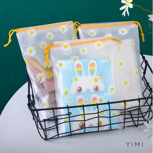 Clear Plastic Drawstring Bags Drawstrings Travel Bags Shoes Storage ...