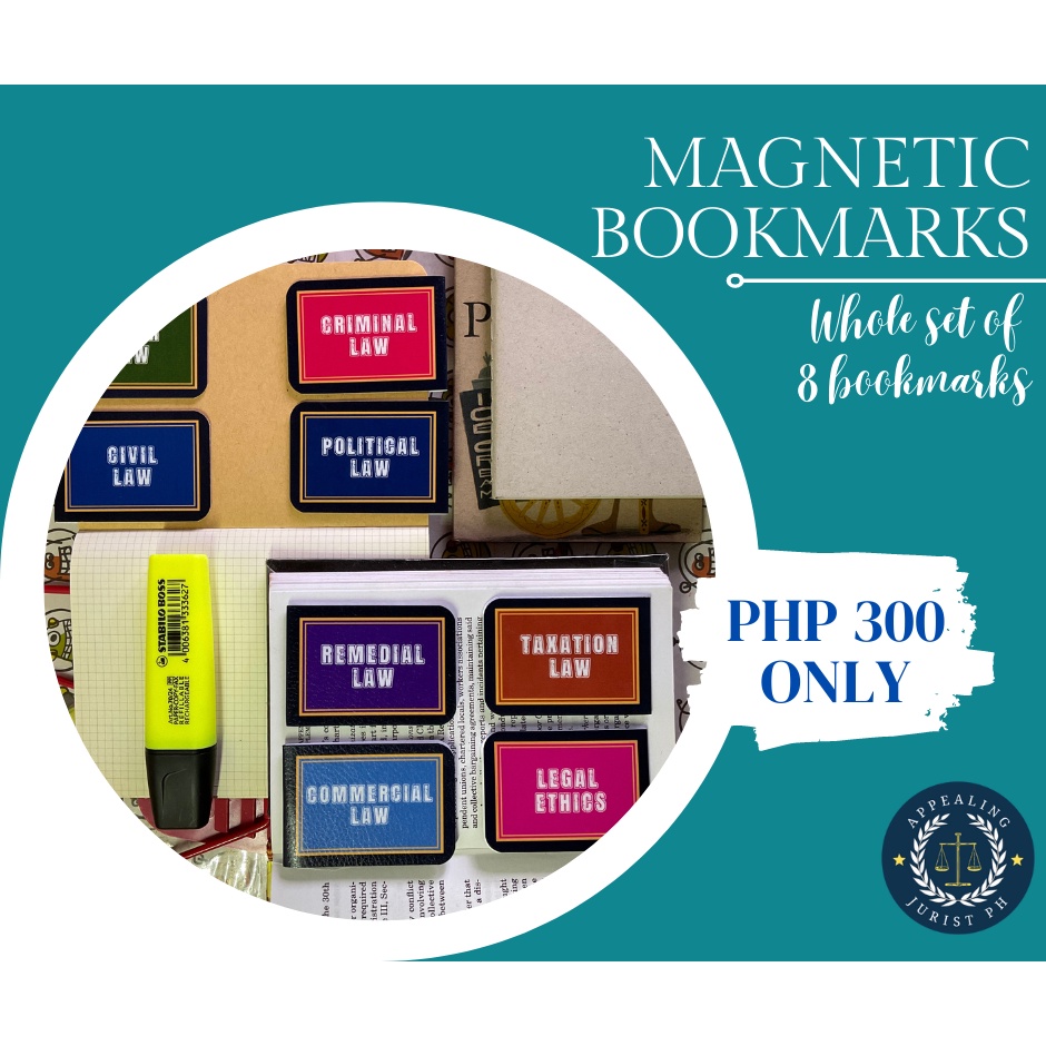 Law School Magnetic Bookmarks (Set) | Shopee Philippines