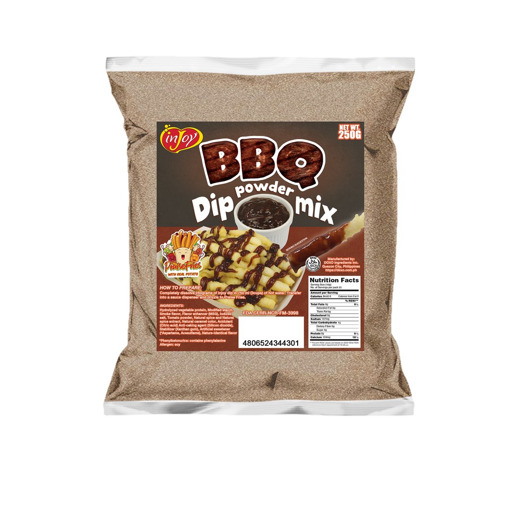inJoy BBQ Dip for Fries | Flavored Powder Dip mix for long fries ...