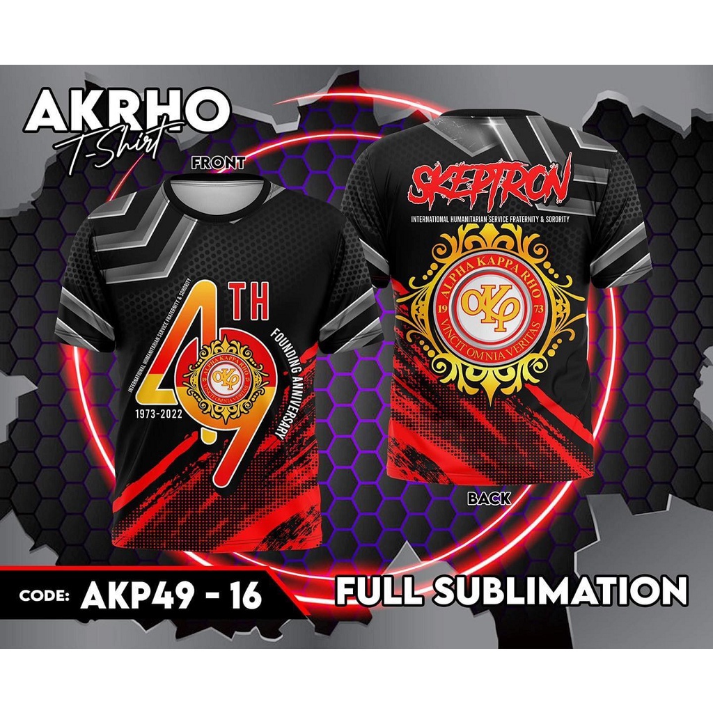 2022 49 anniversary alpha kappa rho shirt Skeptron Frat full sublimation sale dryfit active dry ...