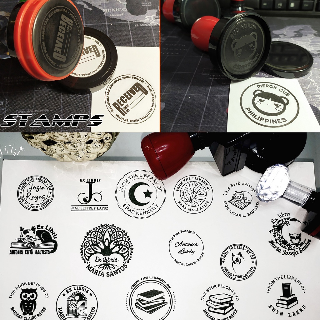 Round Crystal Stamps, Flash Ink Stamps, Stamps, Self Inking Stamps ...