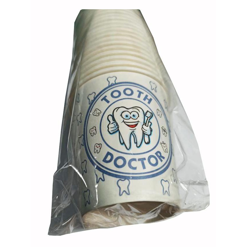 TOOTH DOCTOR Disposable Dental Paper Cups 6oz (50 pcs) | Shopee Philippines