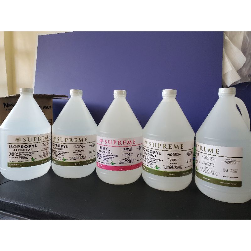 Supreme Alcohol Ethyl and Isopropyl | Shopee Philippines