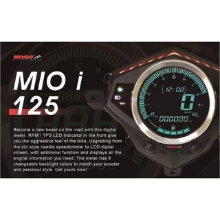 Koso Digital Speedometer 8 Colors Backlight for MIO I 125 M3 (Unang ...