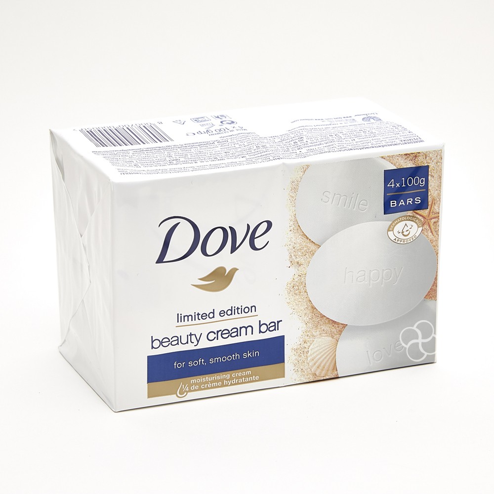 Authentic Dove Original Beauty Cream Bar Soap 4 X 100 G Made In
