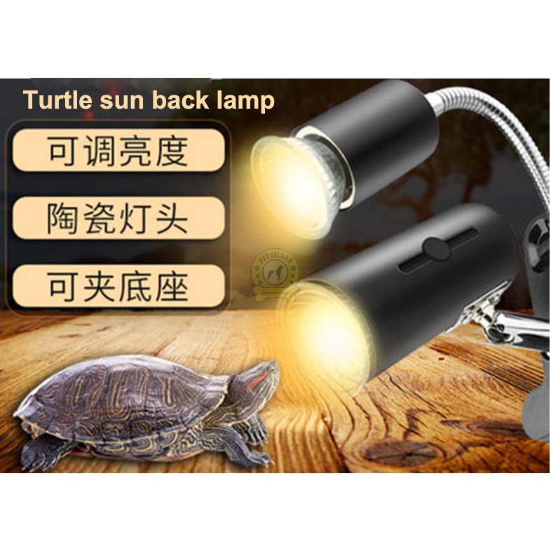 UVB+UVA Reptile Calcium Supplement Heating Lamp Turtle Sunback Light ...