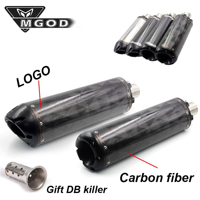 51mm Universal Motorcycle Exhaust Pipe Two Brother Sticker Bro Cnc
