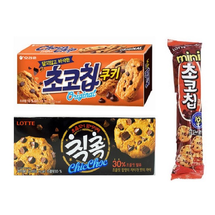 Lotte Chic Choc Chocolate Cookie Orion Choco Chip Cookie | Shopee ...