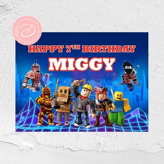 Personalized Birthday Tarpaulin | Roblox | Games | Backdrops & Banners ...