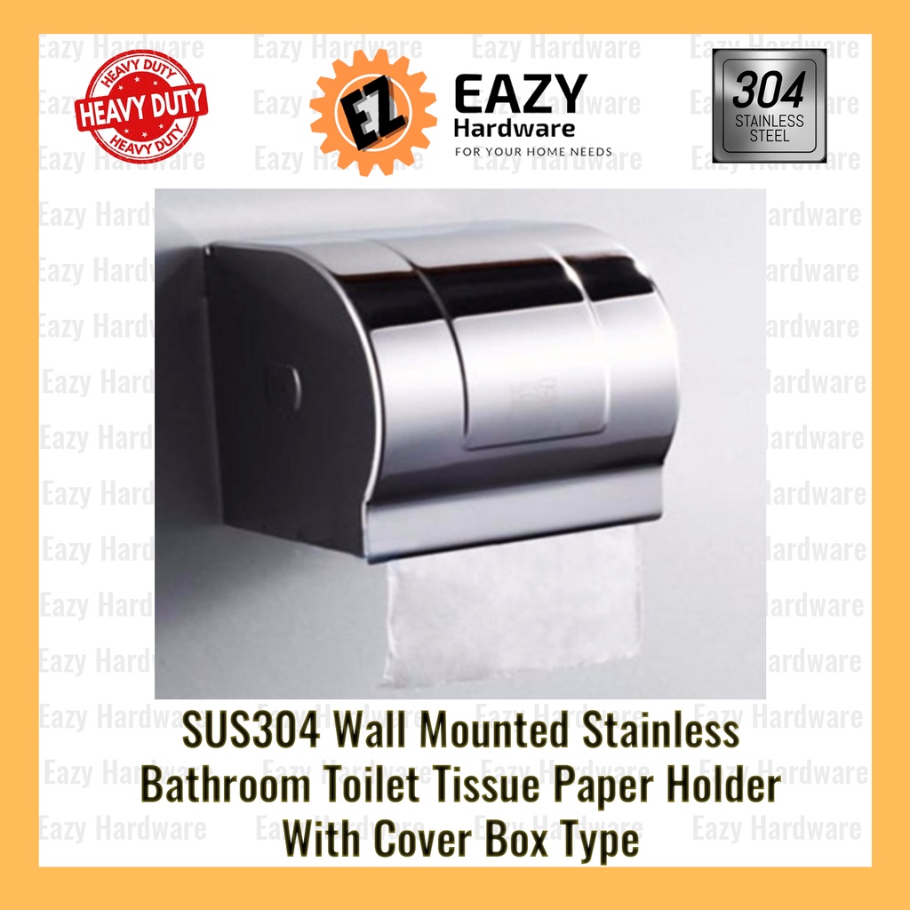 SUS304 Wall Mounted Stainless Bathroom Toilet Tissue Paper Holder With ...