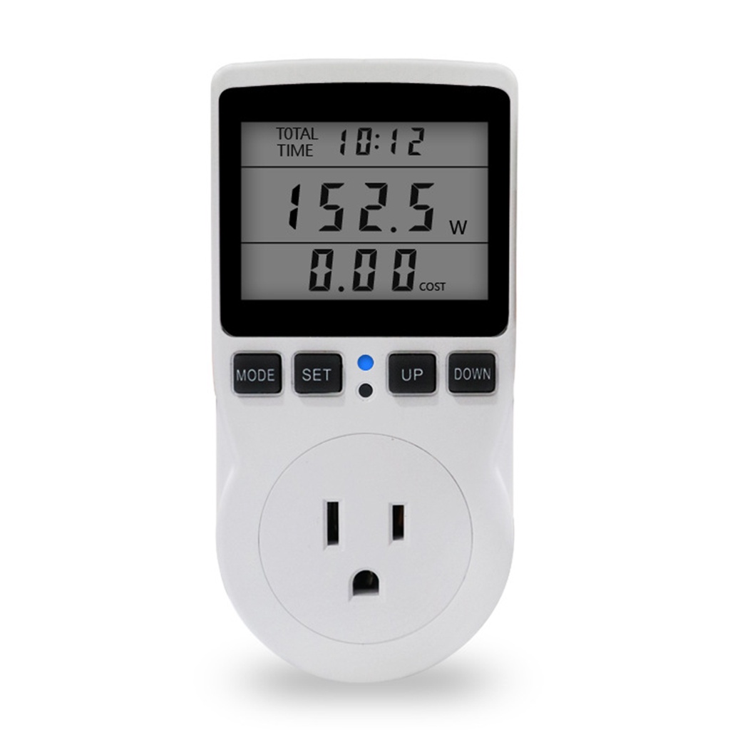 Digital Watt Power Meter Electric Monitor US Plug Socket Voltage ...