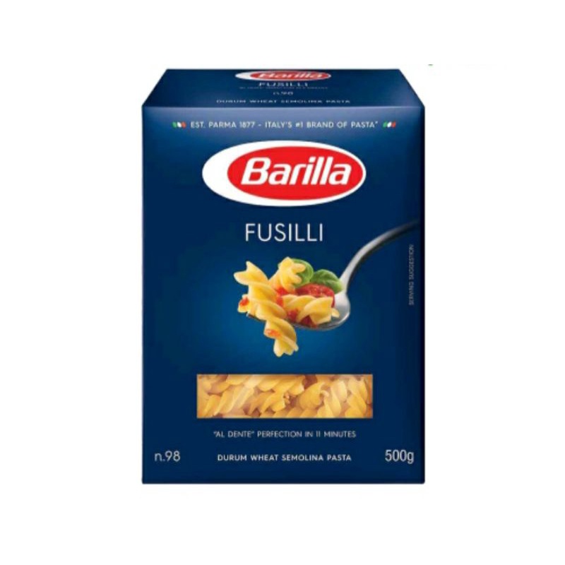 BARILLA FUSILLI SPIRAL ITALIAN PASTA 500G | Shopee Philippines