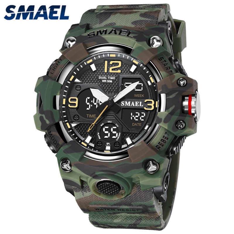SMAEL Original Digital Men Watch Brand Fashion Waterproof Sport Casual ...