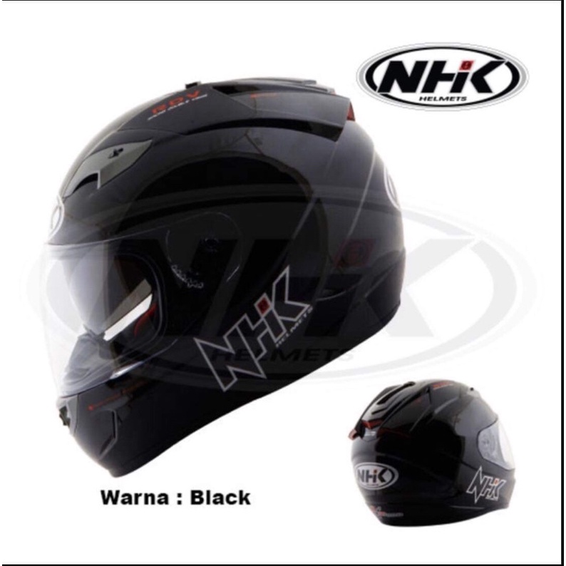 NHK Helmet Race pro Gloss black Full Face Helmet | Shopee Philippines