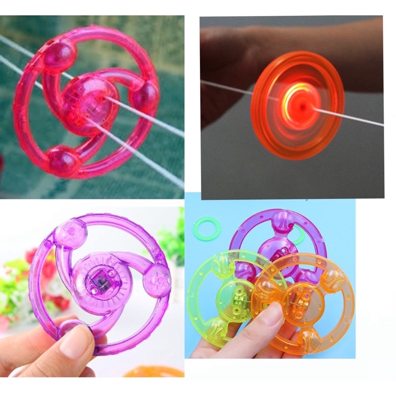 Classic Pull Flywheel Flash Yo-Yo Toy Multicolor Light Color Flying ...