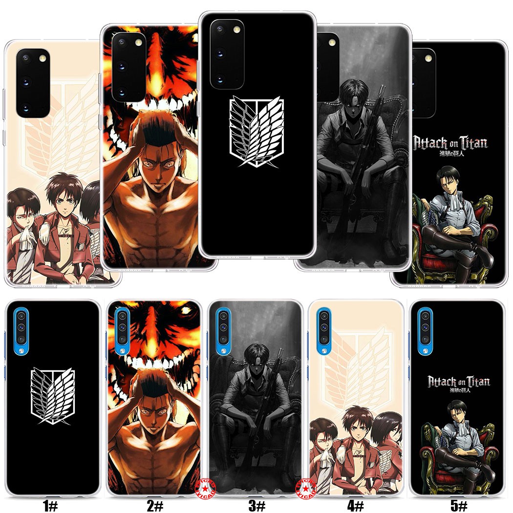 16HQ Attack on Titan Transparent Phone Case for Samsung Galaxy A70 A50S ...