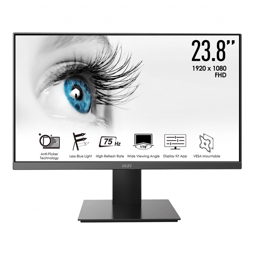 MSI Pro Mp241X 24 Va FHD Flat Panel 75Hz 8Ms Frameless Monitor | Shopee ...