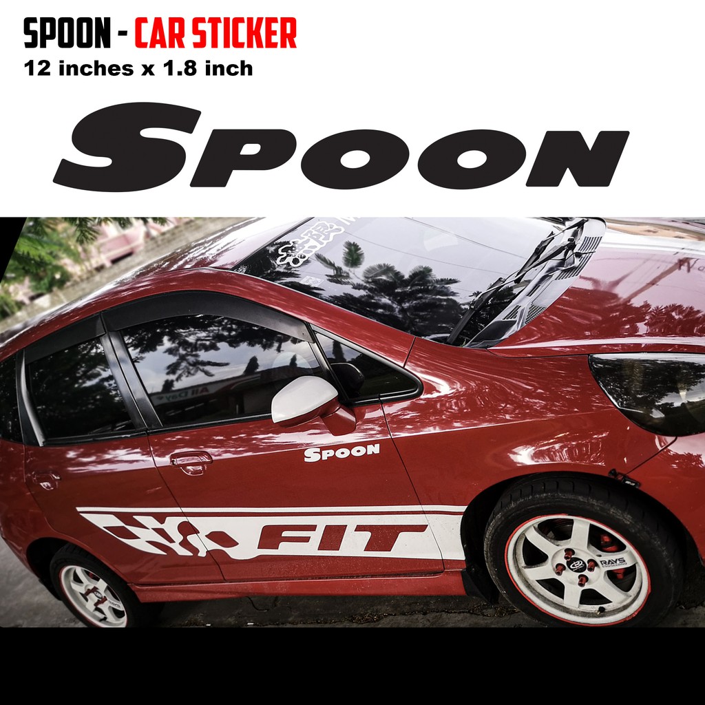 Spoon Sports Side Door Sticker Inspired Car Decals | Shopee Philippines