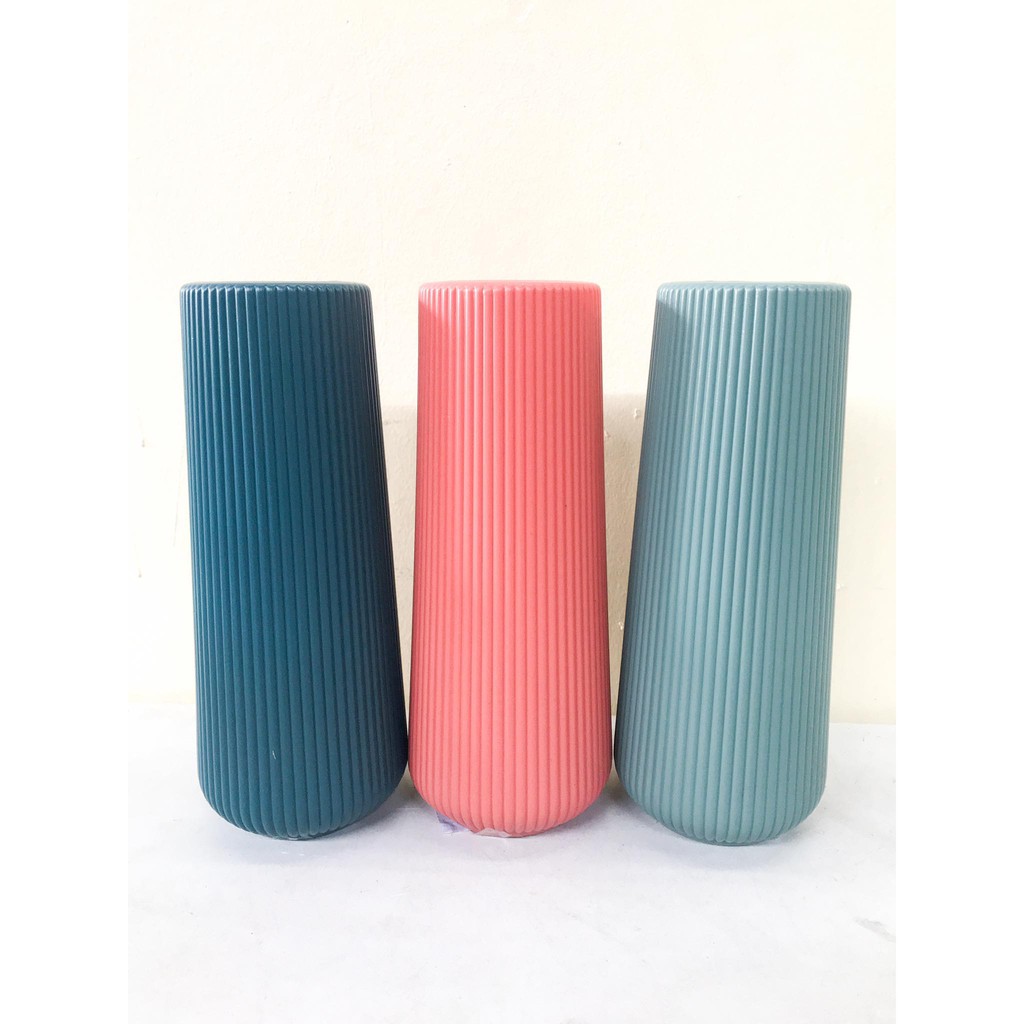 Assorted Plastic Flower Vase (Pot, Straight, Curve, Triangular ...