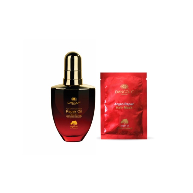 Dancoly argan repair oil 60ml + argan hair mask 25gram (3pcs) | Shopee ...