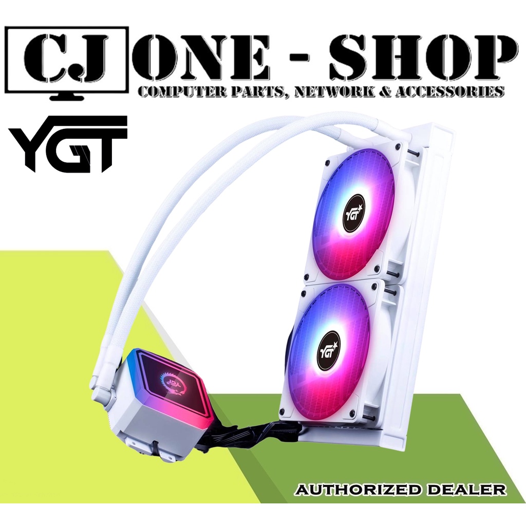 YGT DF-240 WHITE/BLACK/PINK CPU Liquid Cooler All-in-one Liquid CPU Cooler | Shopee Philippines