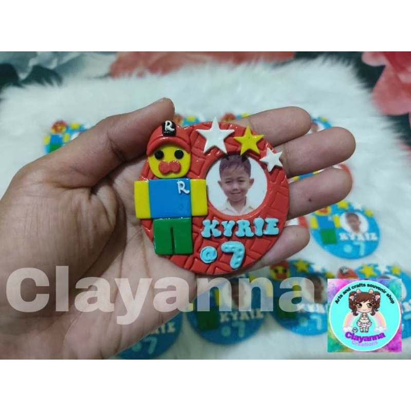 polymer clay Roblox theme ref magnet souvenirs (made to order) | Shopee ...