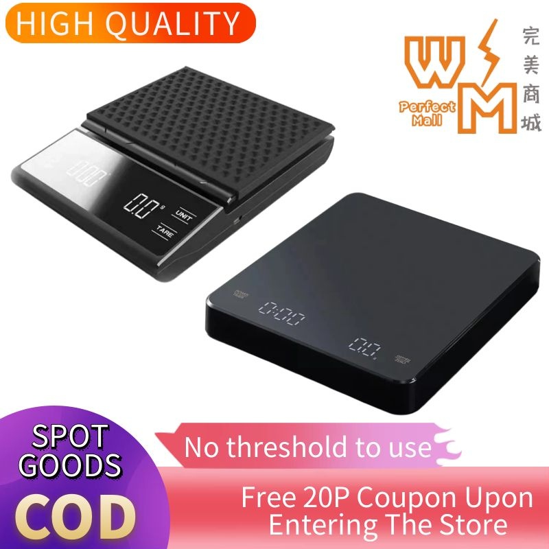 Coffee Scale LCD Display Kitchen Scales USB Electronic Scale 3KG/0.1g ...