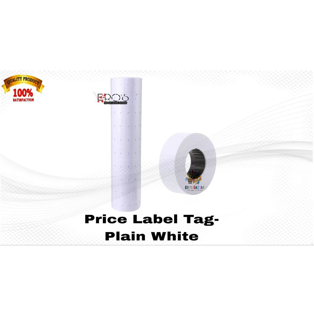 Price Label Tape Tag Price for Price Labeler 10 Rolls- Plain White ...