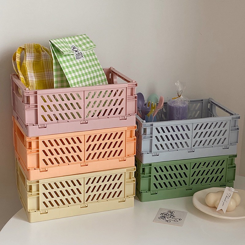 Foldable Storage Stackable Box Organizer | Shopee Philippines
