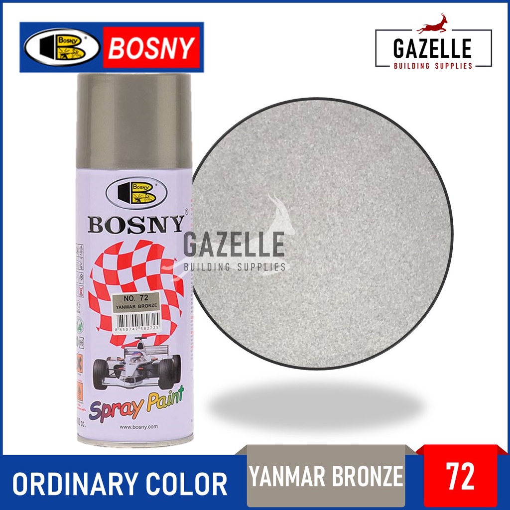 Bosny Ordinary Color Acrylic Spray Paint - 72 Yanmar Bronze | Shopee ...