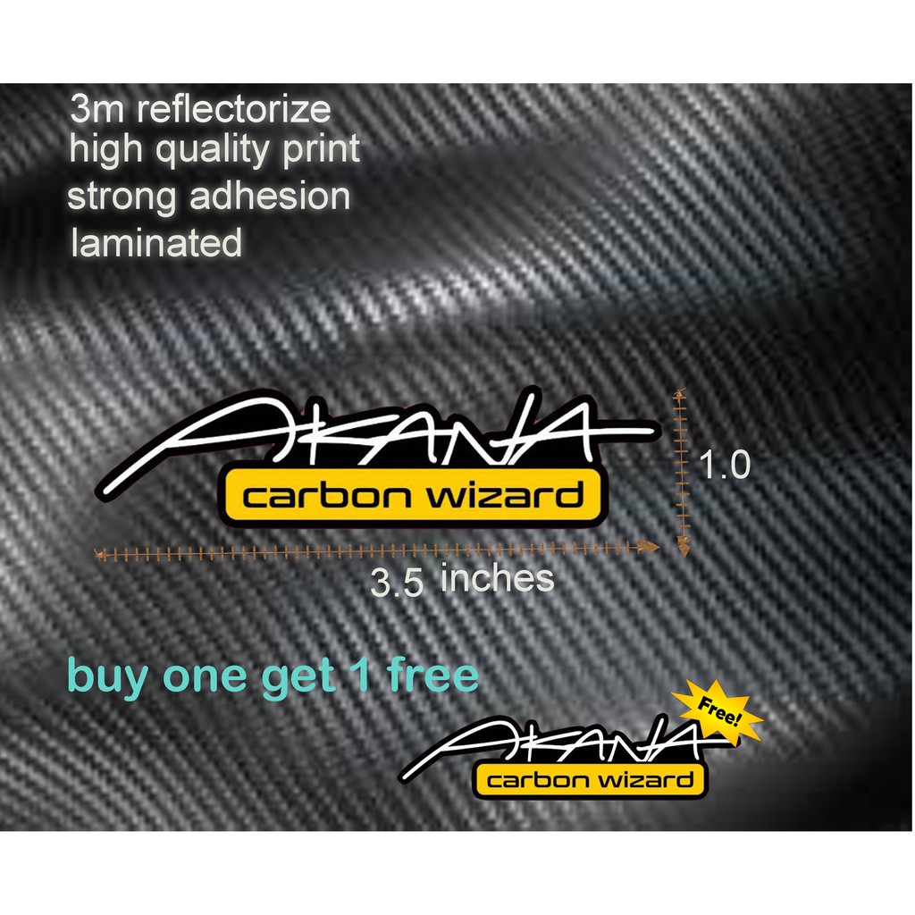 akana carbon wizard 3m reflective sticker | Shopee Philippines