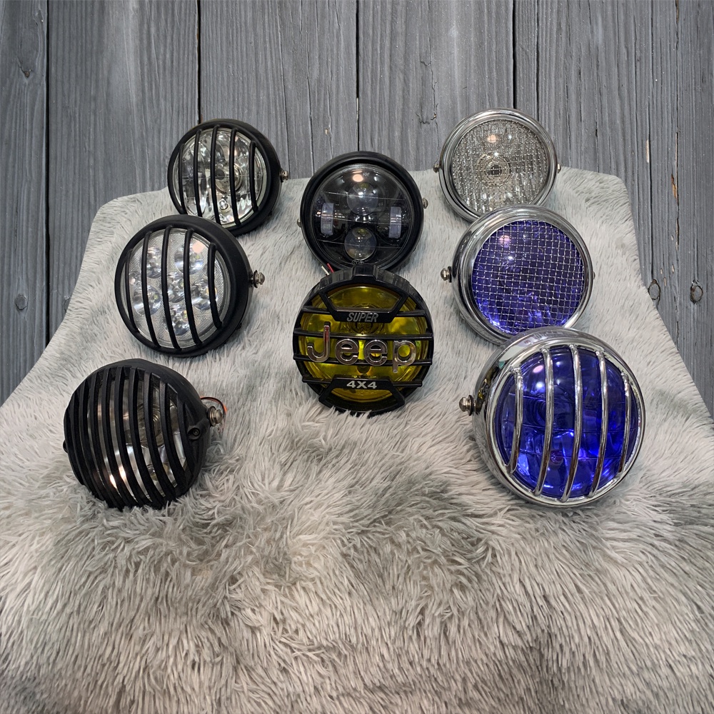 Rizoma Retro Cafe Racer Style Automotive Jeep Motorcycle Headlights ...